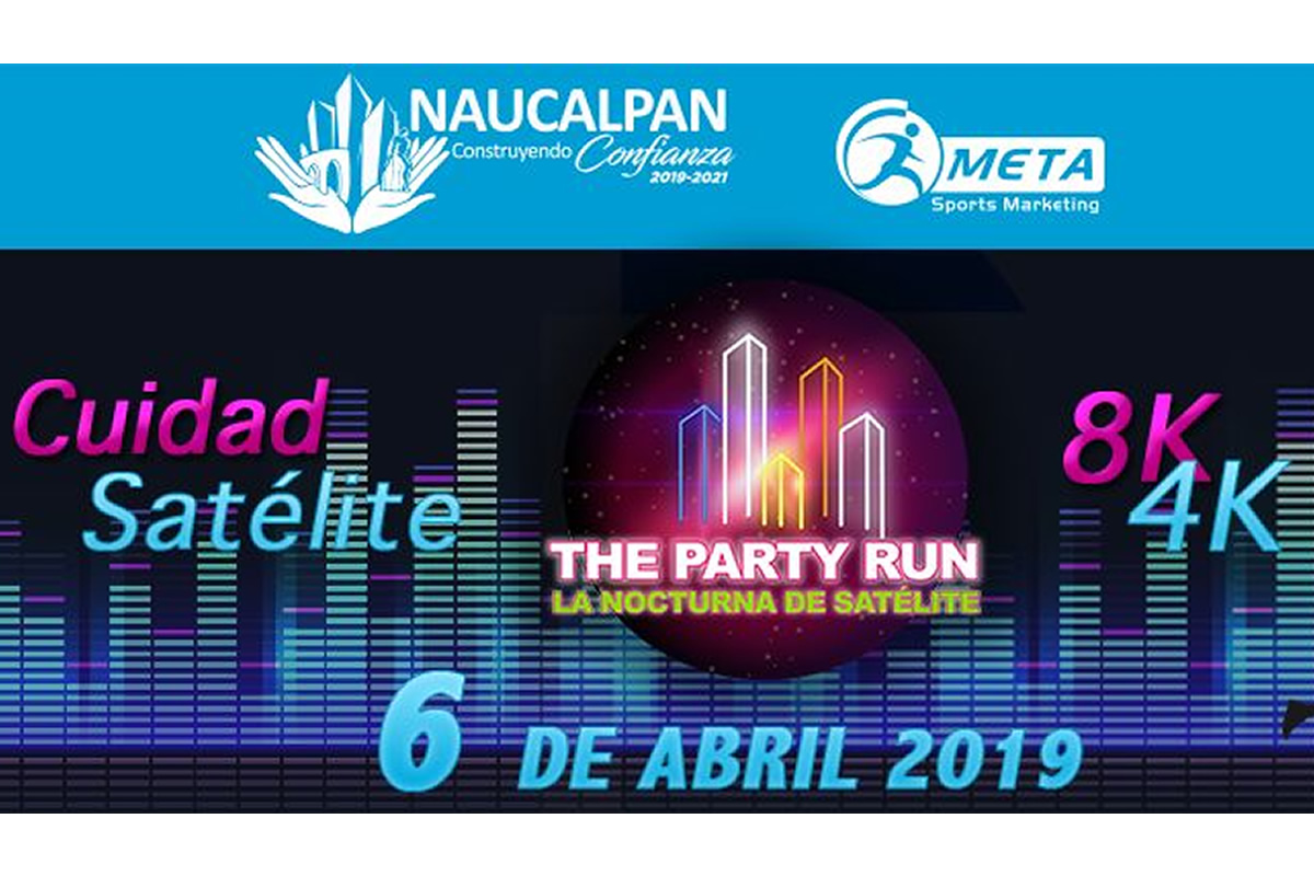 The Party Run, buenas cuestas en Satélite y fiesta al cruzar la meta.